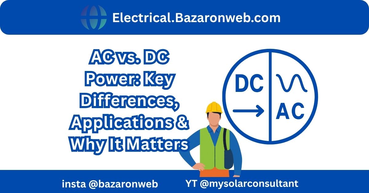AC vs. DC Power: Key Differences, Applications & Why It Matters ...