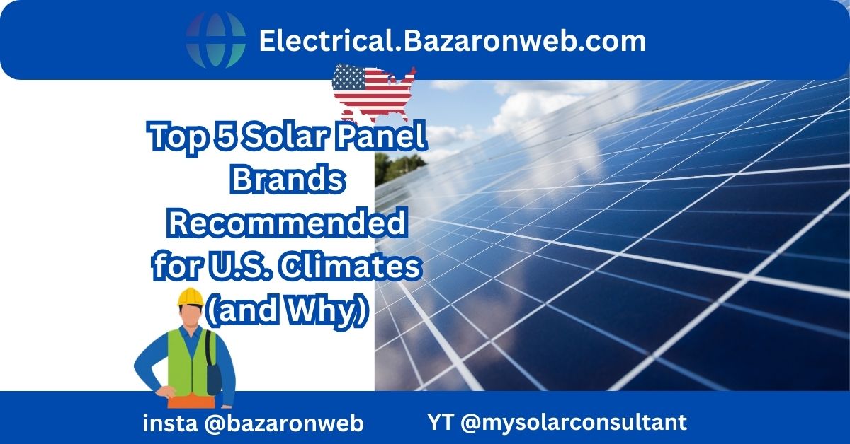 Top 5 Solar Panel Brands Recommended for U.S. Climates (and Why ...